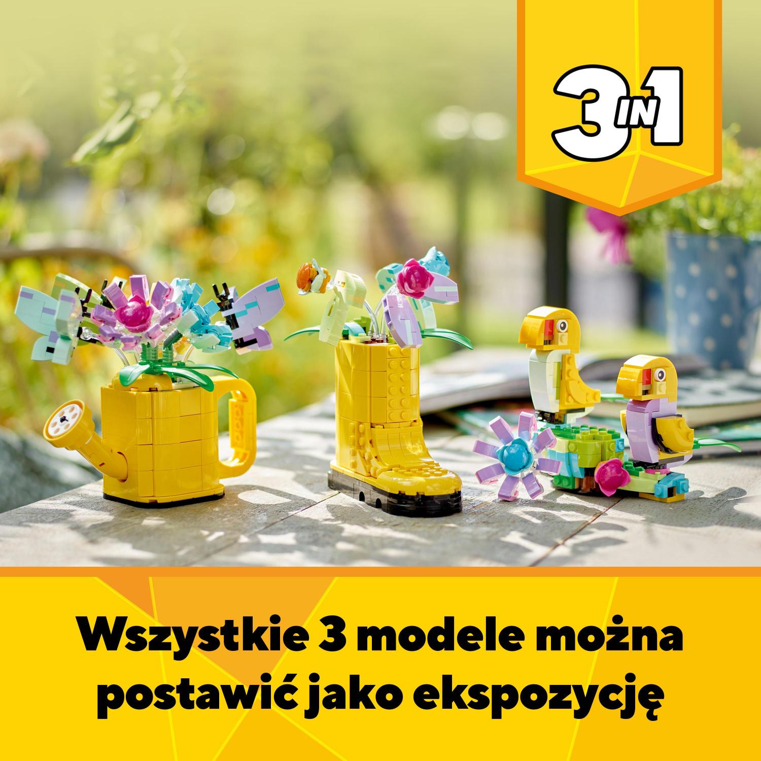Lego CREATOR 31149 Kwiaty w konewce - Księgarnia Natuli